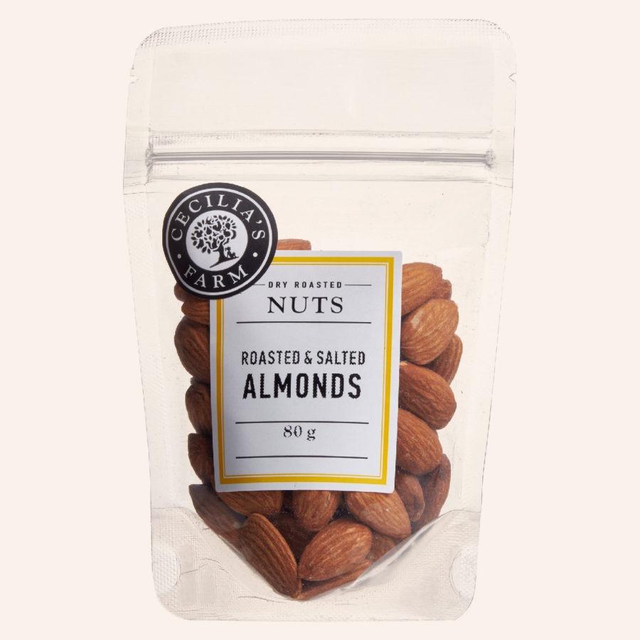 Roasted & Salted Almonds | Cecilia's Farm