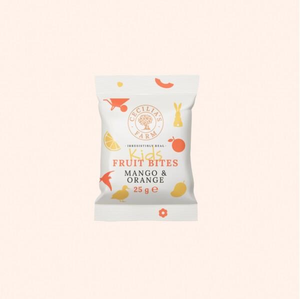 Mango & Orange Kids Fruit Bites Multipack x 5 | Cecilia's Farm